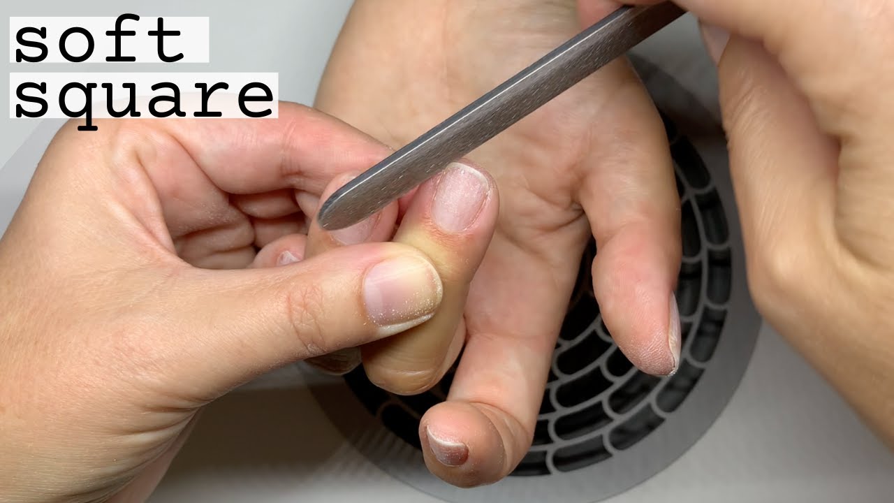 How to Shape Natural Nails- Soft Square (my signature shape) EXPLAINED ...