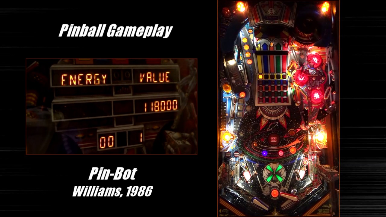 Pin-Bot pinball machine gameplay + commentary (Williams, 1986) - YouTube