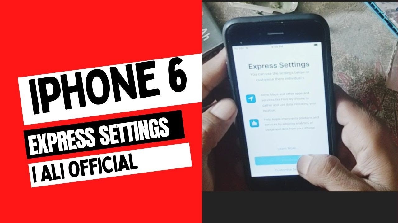 IPhone 6 Express Settings Unlocking 2022 - YouTube