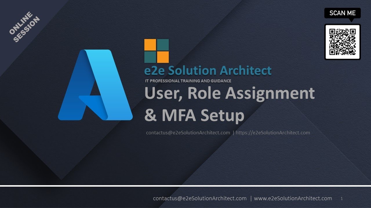 Azure User Role Assignment and MFA setup - YouTube