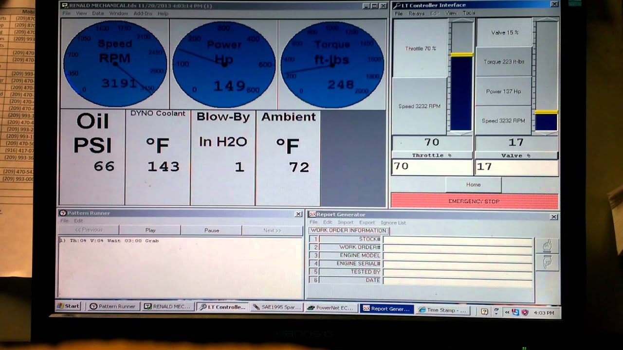 Cummins 4BT 105hp @ 2500 rpm Engine Dyno Test - YouTube