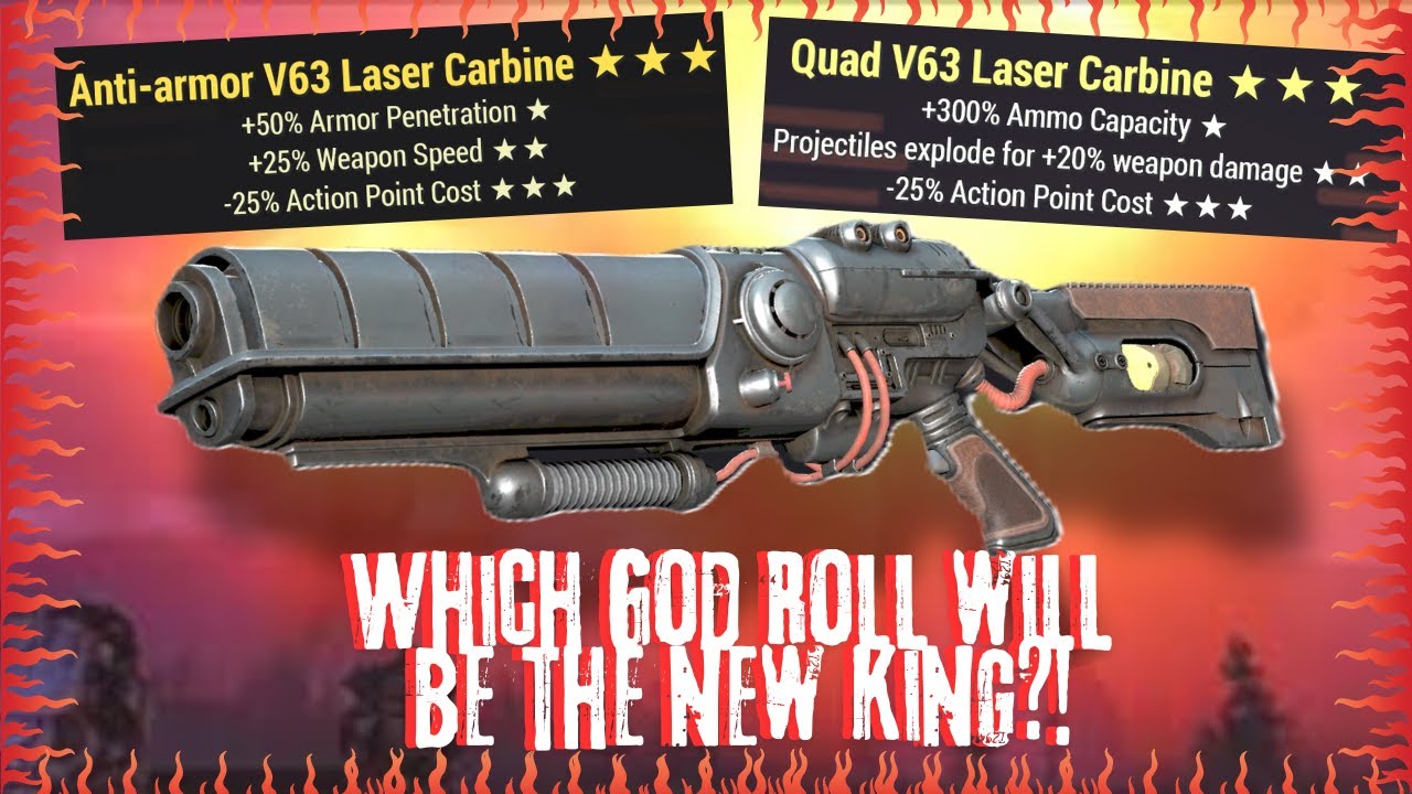 V63 Laser Carbine Rifle Is AWESOME! | Fallout 76 - YouTube