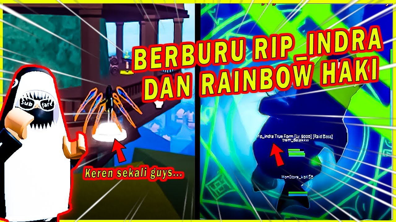 KALAHIN BOSS RIP_INDRA DAN UBAH COLOR HAKI | BLOX FRUITS | #roblox ...