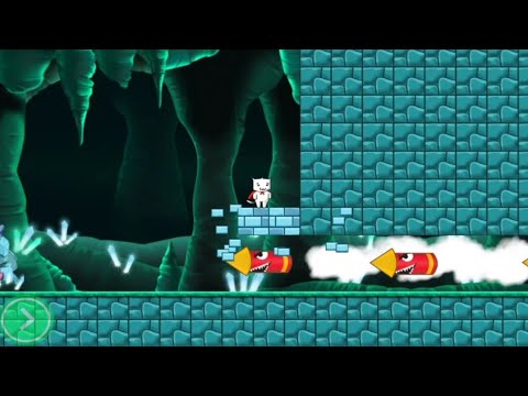 Syobon Action 2HD Level 5 Walkthrough speedrun | Cat Mario 2 - YouTube