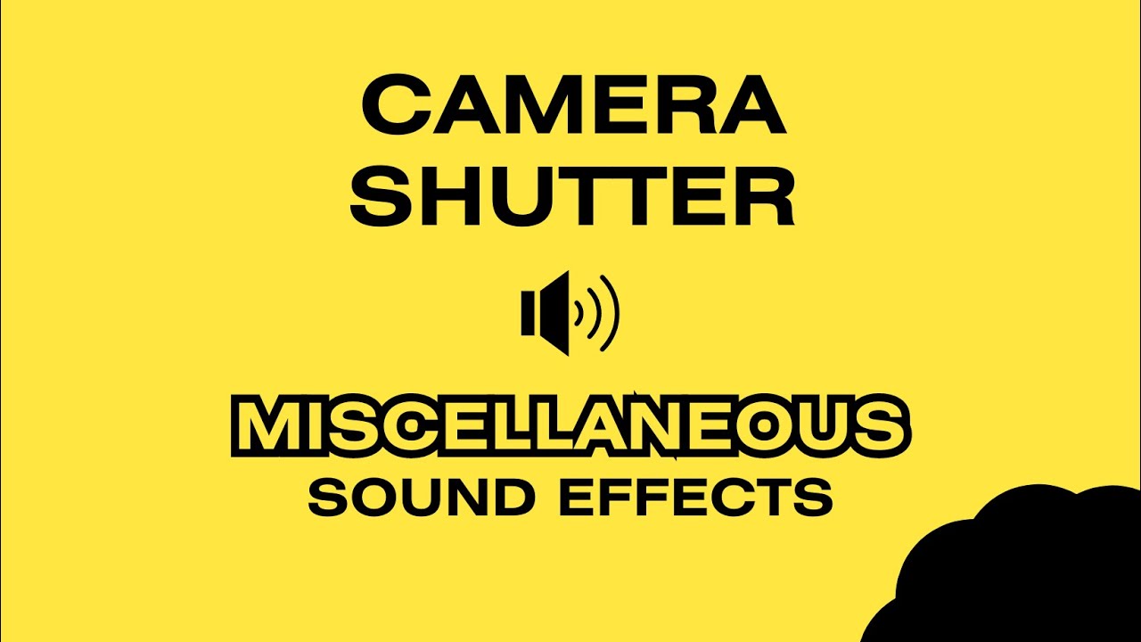 CAMERA SHUTTER - Sound Effects - YouTube