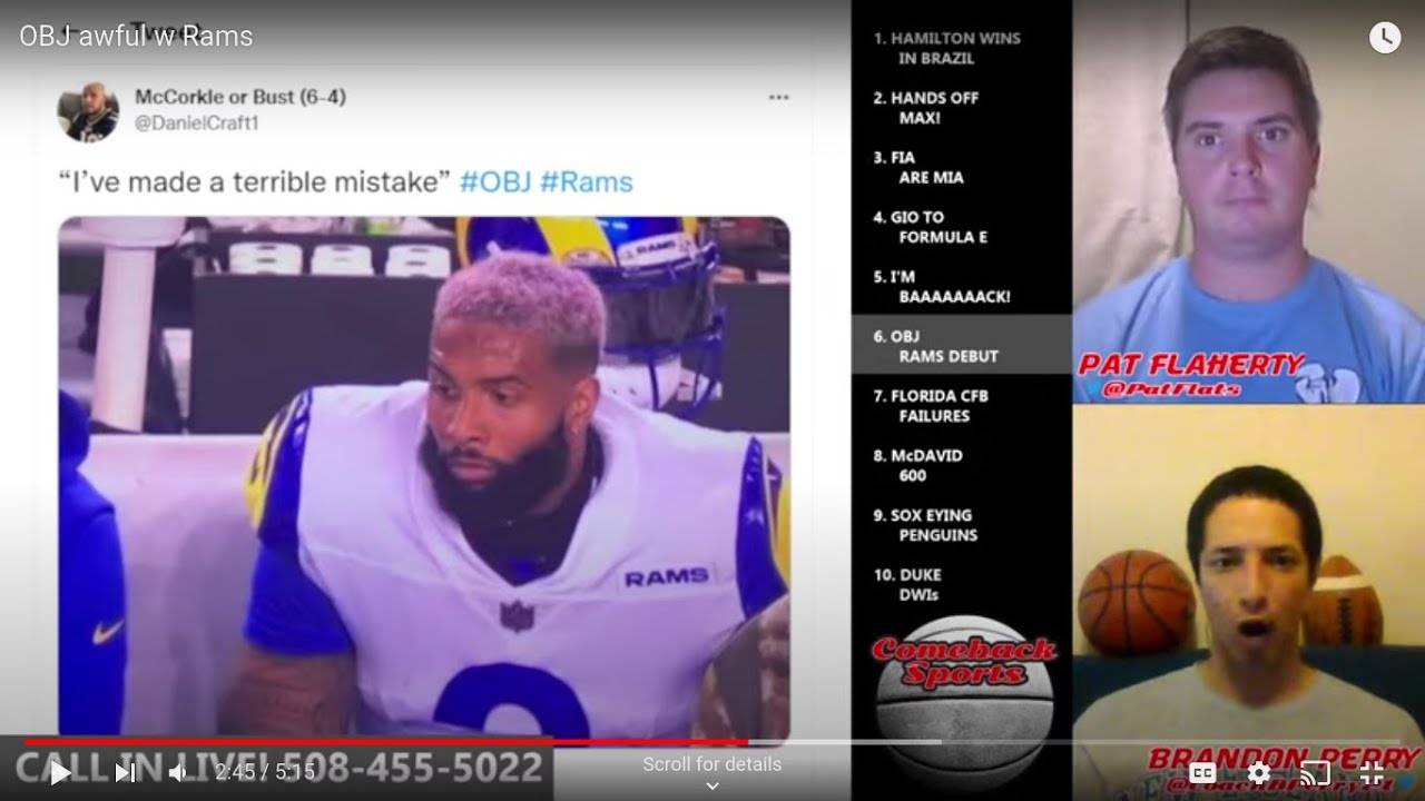 Hello, OBJ, you open yet? Lackluster OBJ Blamed QB, but is AWFUL in ...