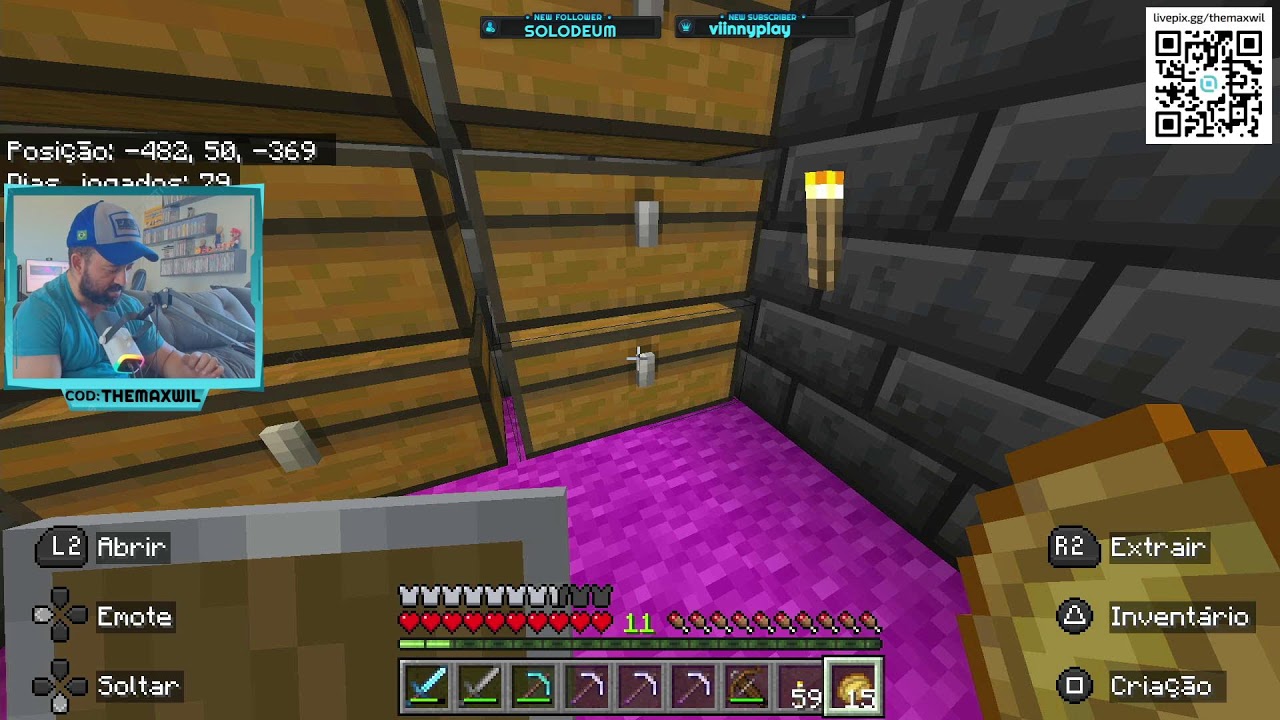 JOGANDO E PAPEANDO - #MINECRAFT C TMAX - YouTube