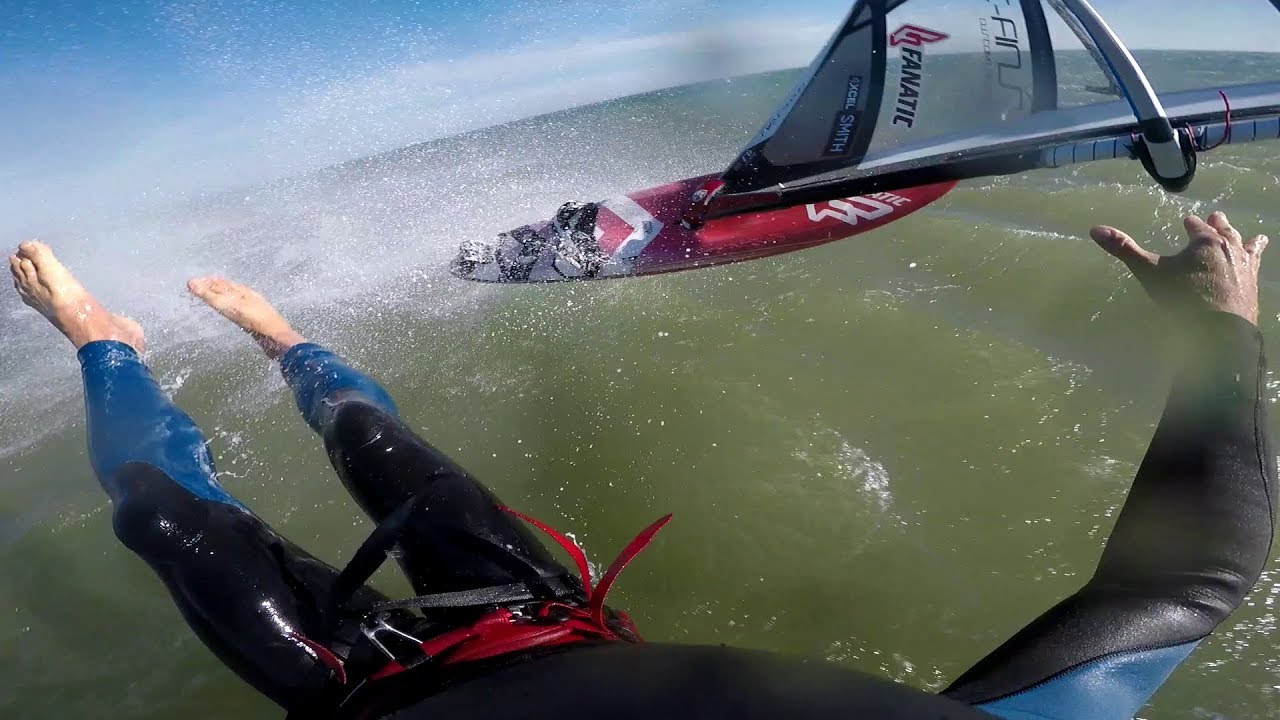 Windsurfing Speed Crash @40 knots in LaFranqui - YouTube