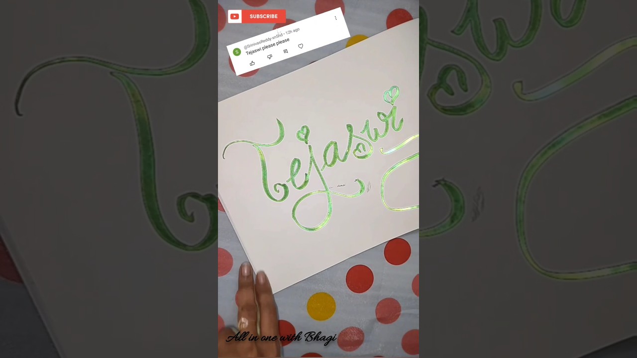 Magical Calligraphy | Glitter Typography || Comment Your Name #magical ...