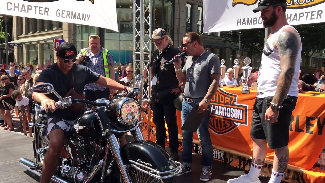 Ride in Bike Show Harley Days Hamburg 2019 - YouTube