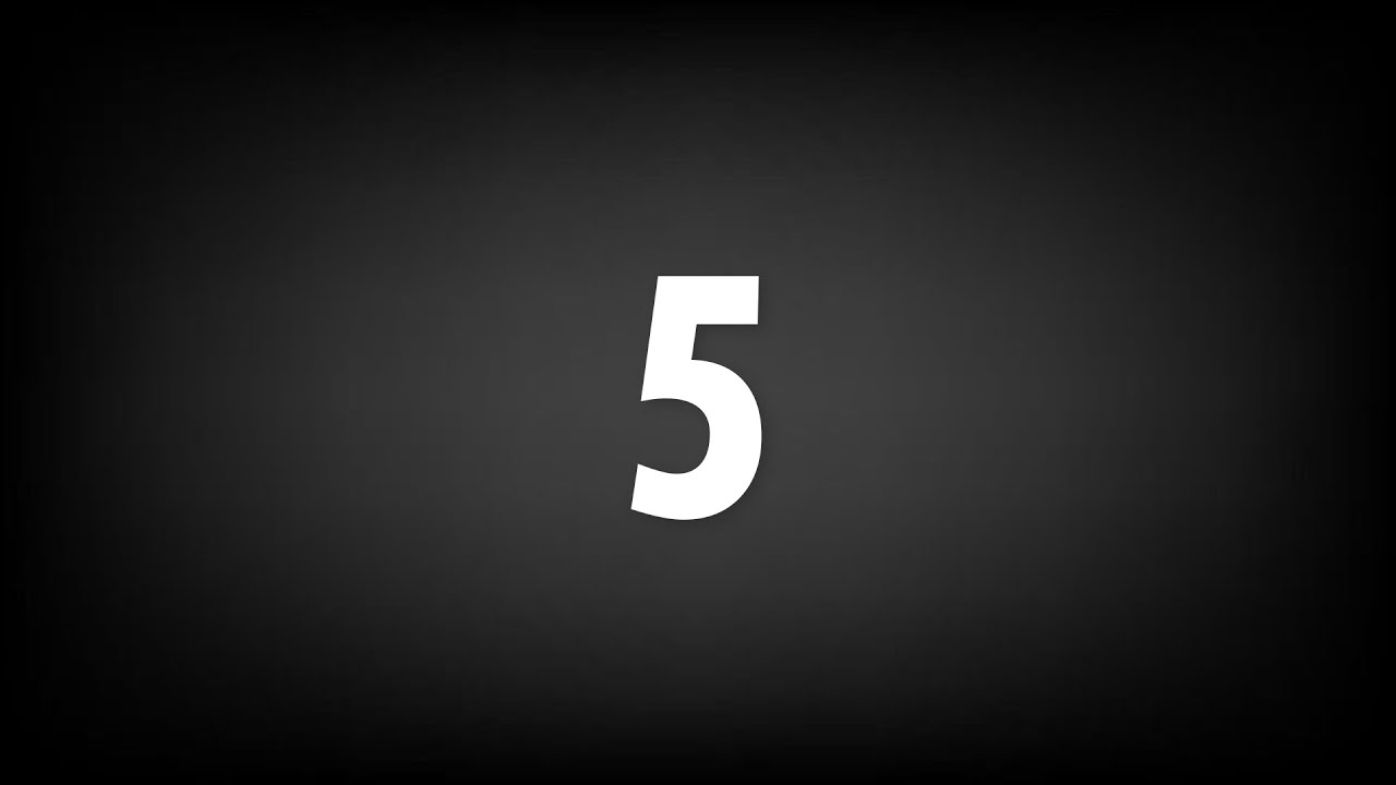 5 Second Countdown Timer | No Copyright - YouTube