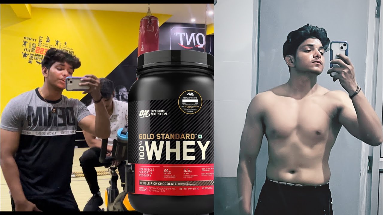 1 kg on whey protein || transformation 🔥🔥 - YouTube