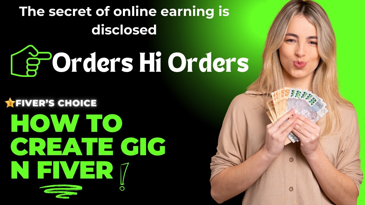 how to create a gig on Fiver for beginners | online earning platform ...