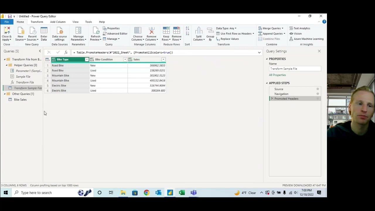 Loading Multiple Excel Files into Power BI from a Folder - YouTube