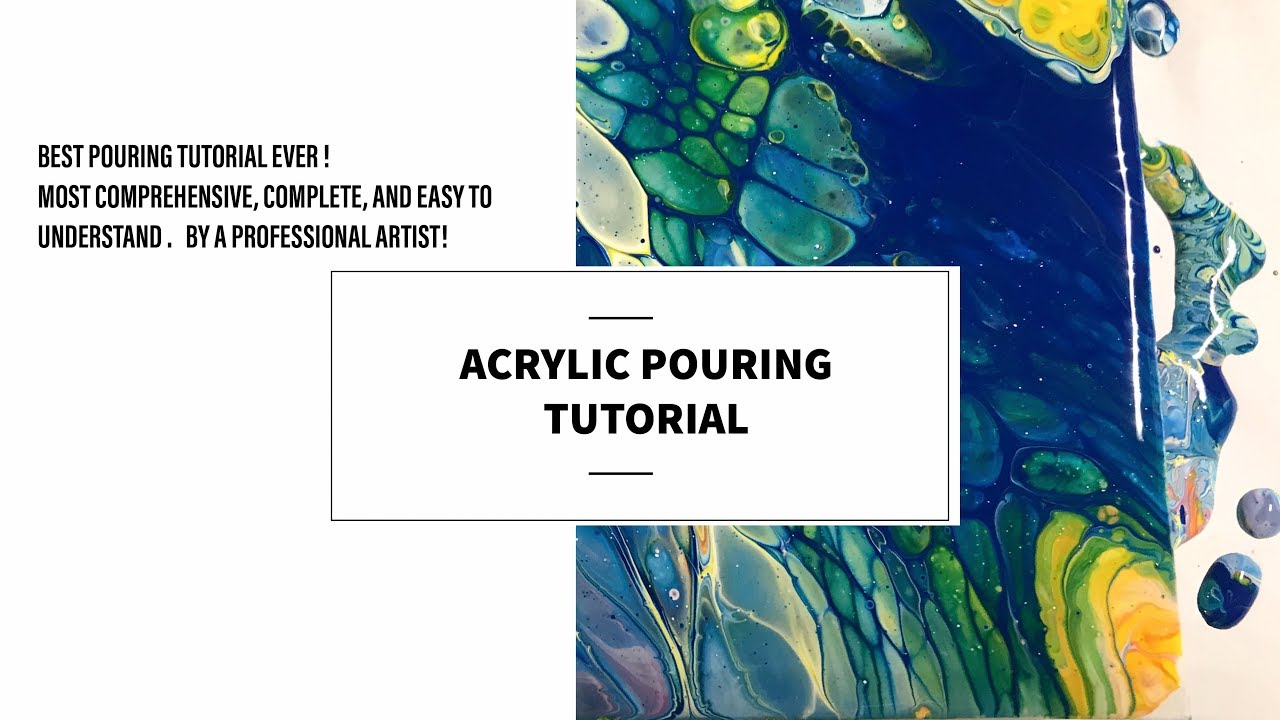 BEST ACRYLIC POURING TUTORIAL STEP BY STEP - YouTube