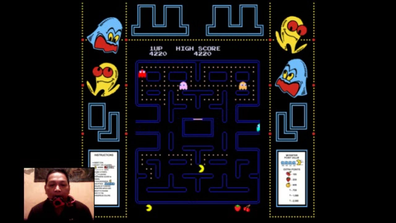 MAME puck-man short gameplay update 2018 - YouTube