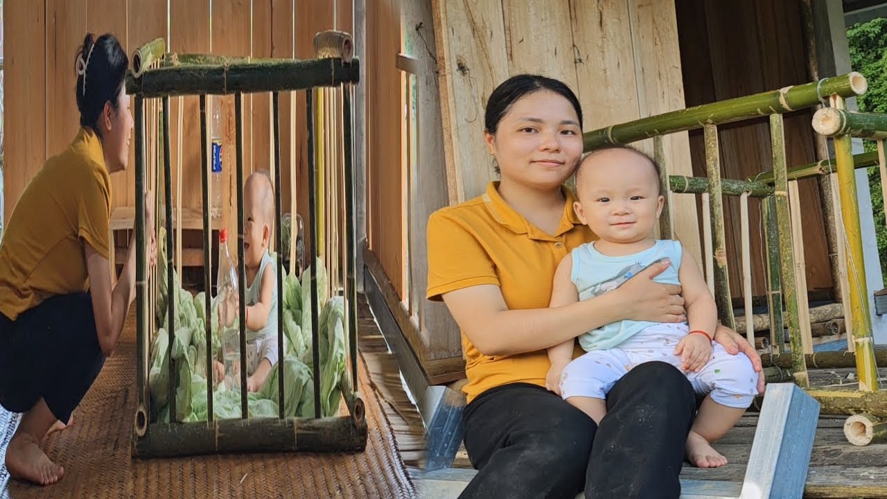 FULL VIDEO: 17 year old single mother raising children alone, gardening ...