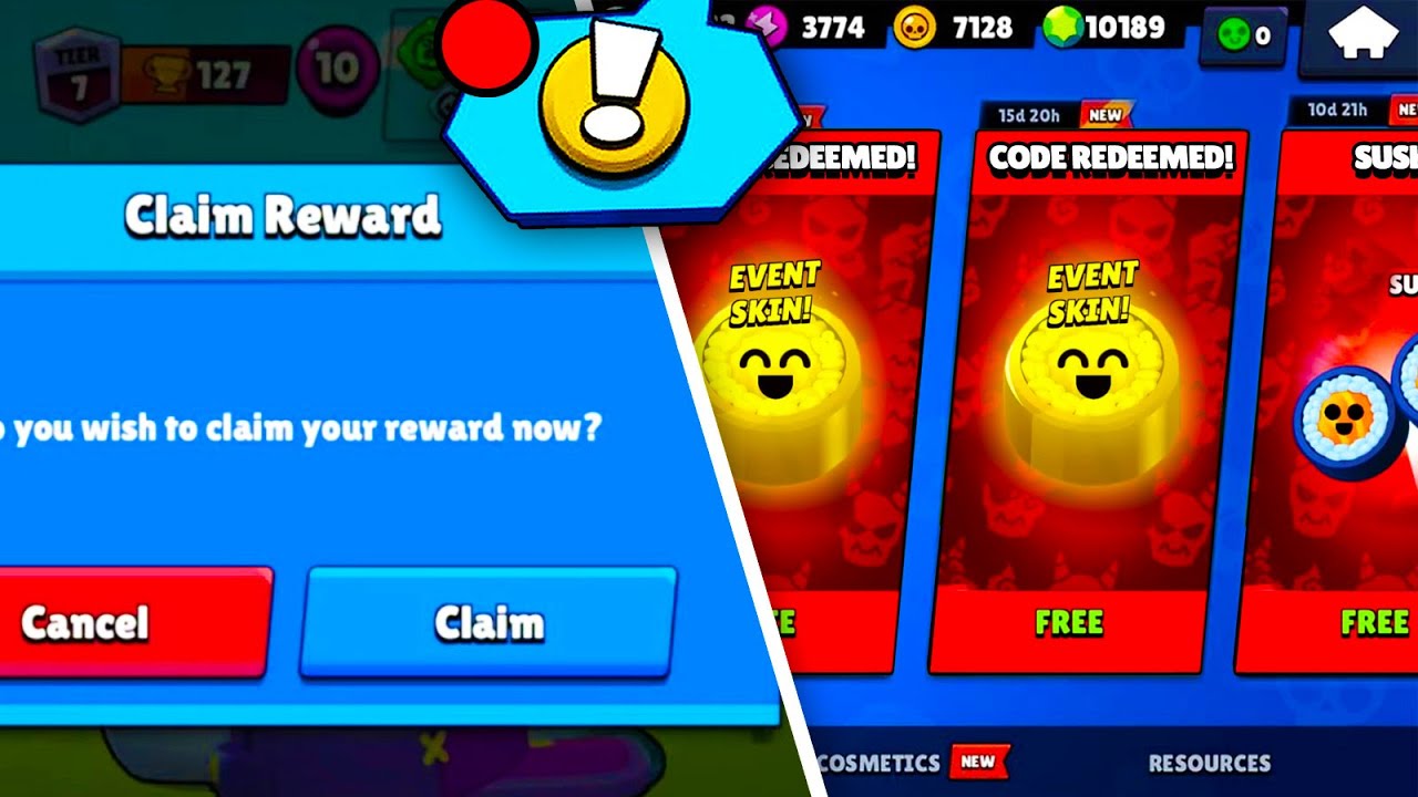 SUSHI GIFT 🎁 GIVES X2 EVENT SKINS REWARD IN BRAWL STARS! - YouTube