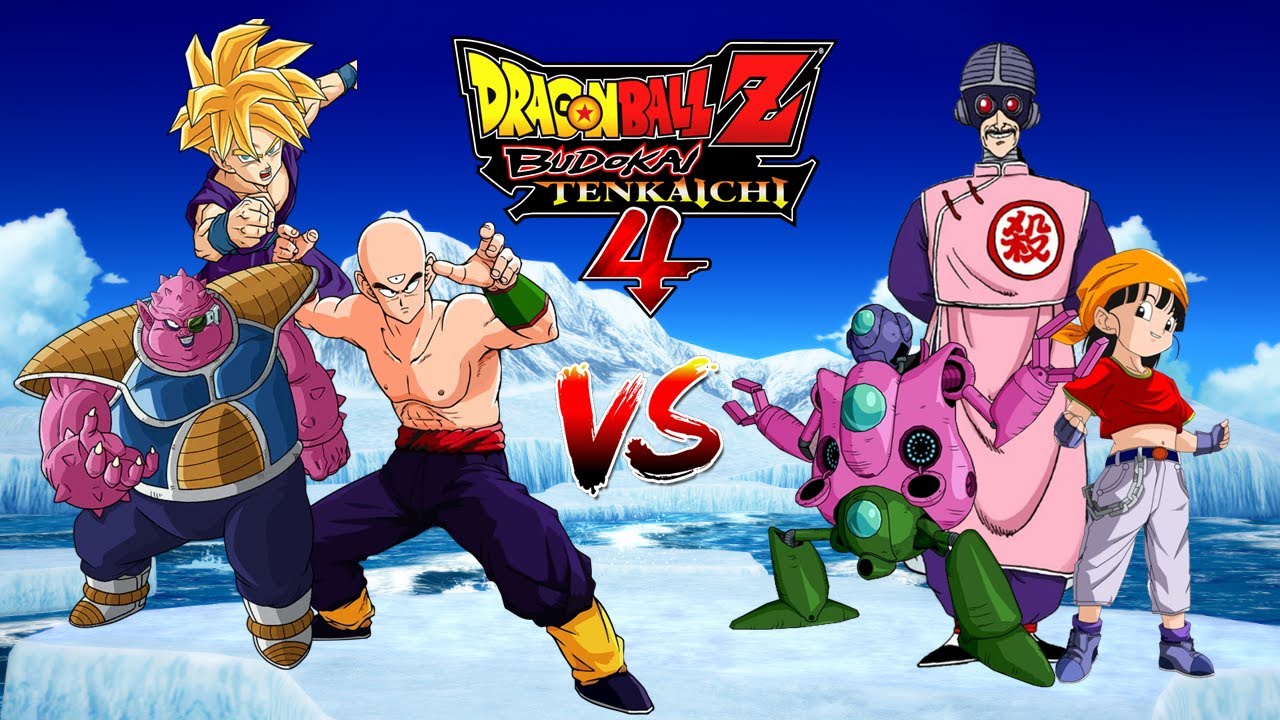 DBZ BT4: Tenshinhan, Gohan SSJ y Dodoria vs Pan, Tao Cyborg y Máquina ...