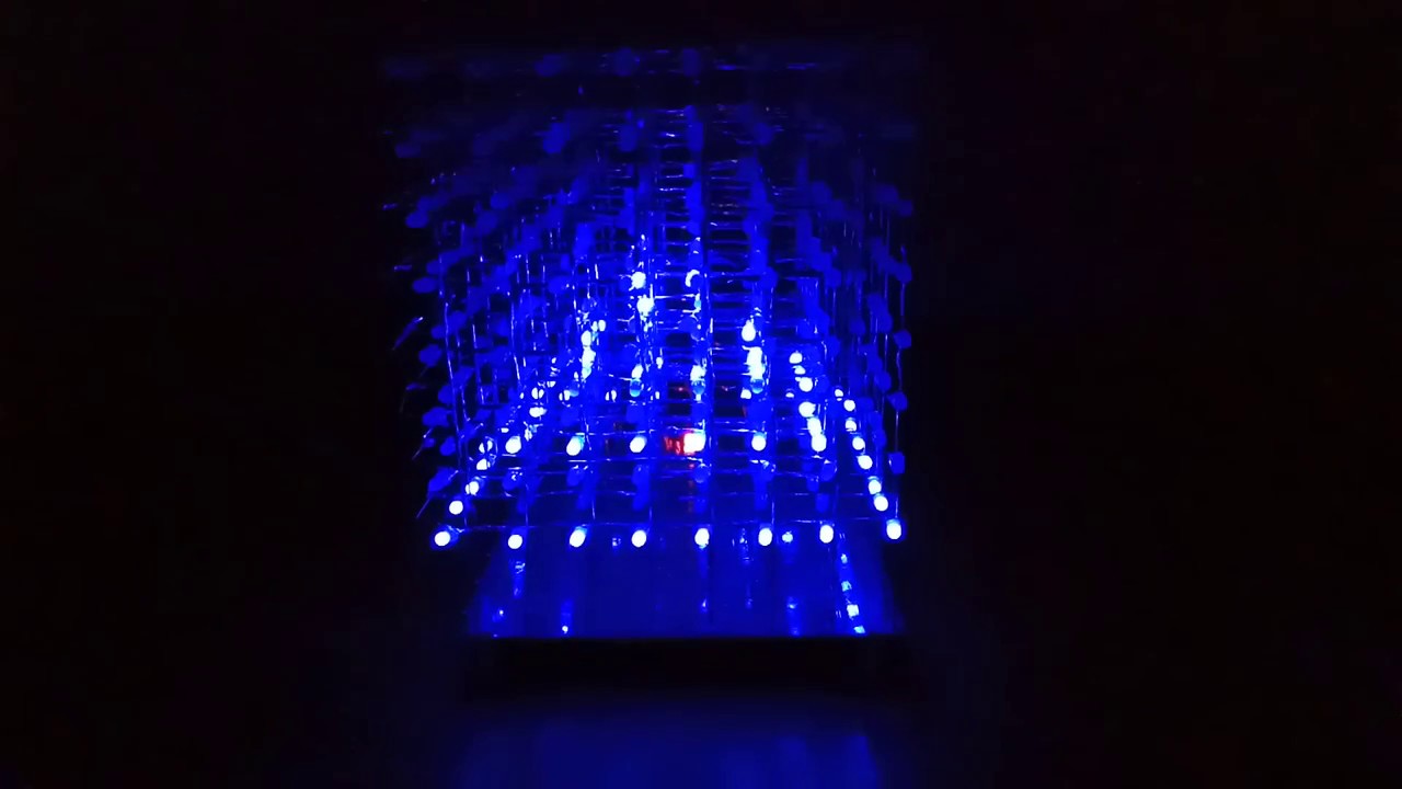 DIY Kit 8x8x8 LED Cube --- Kompletter Animationszyklus - YouTube