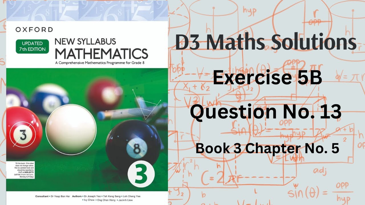 Solving Exercise 5B Q13 - Practical Applications of Mathematics (O ...