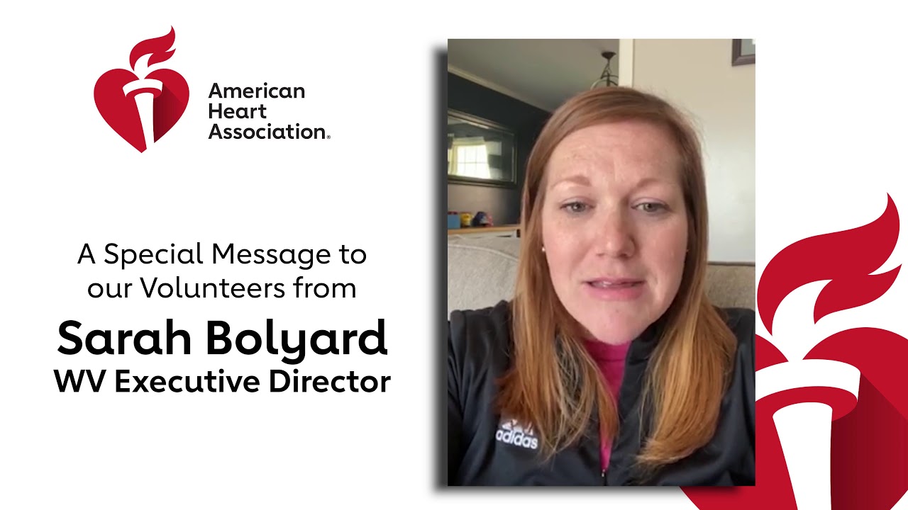 2020 National Volunteers Week Message - Sarah Bolyard AHA WV.mp4 - YouTube