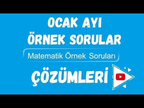 2019 2020 Ocak Ayı Örnek Soru Çözümleri