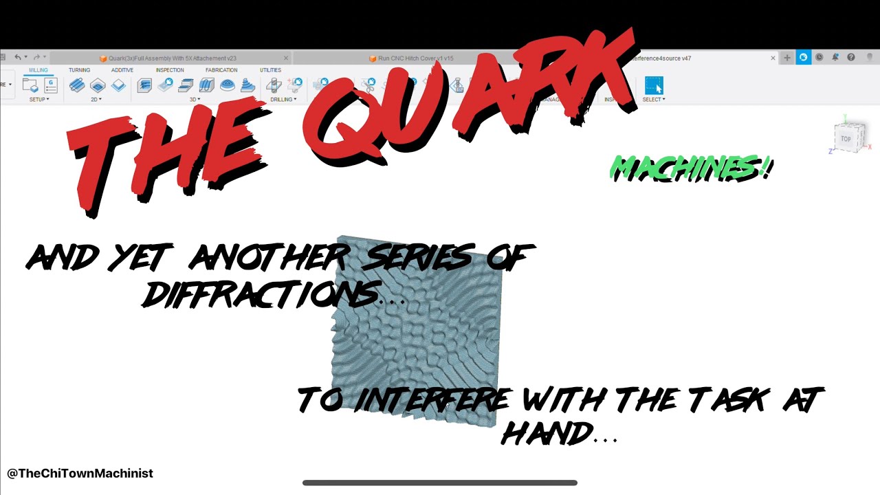 I get easily Diffracted! The Quark machines an interference pattern ...