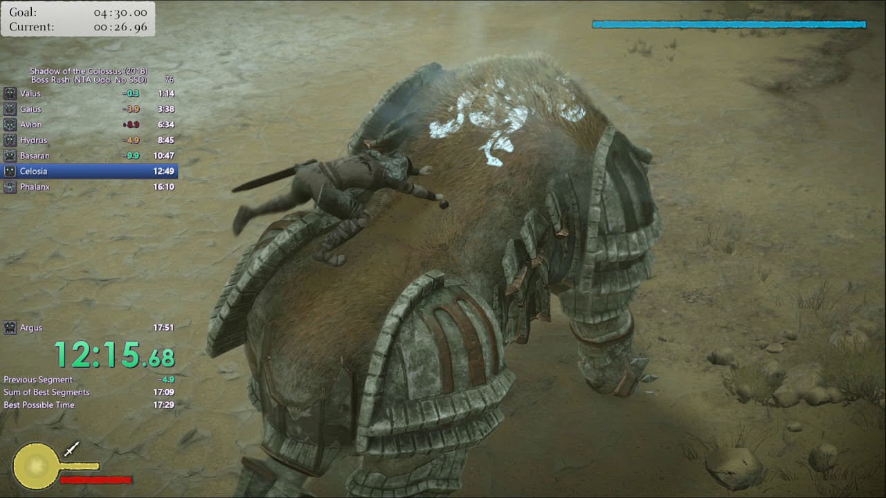 NTA Odd [RTA:0:17:45/IGT:0:08:41.52] Shadow of the Colossus (2018 ...