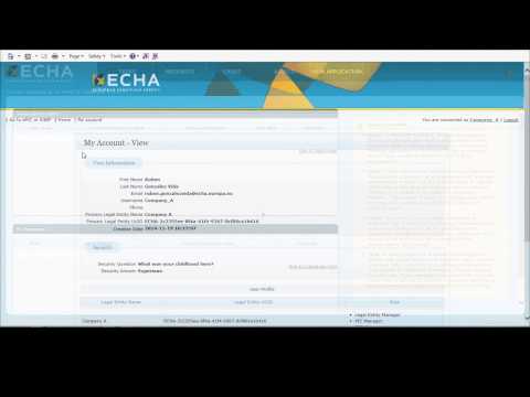 ECHA Accounts for R4BP 3 users