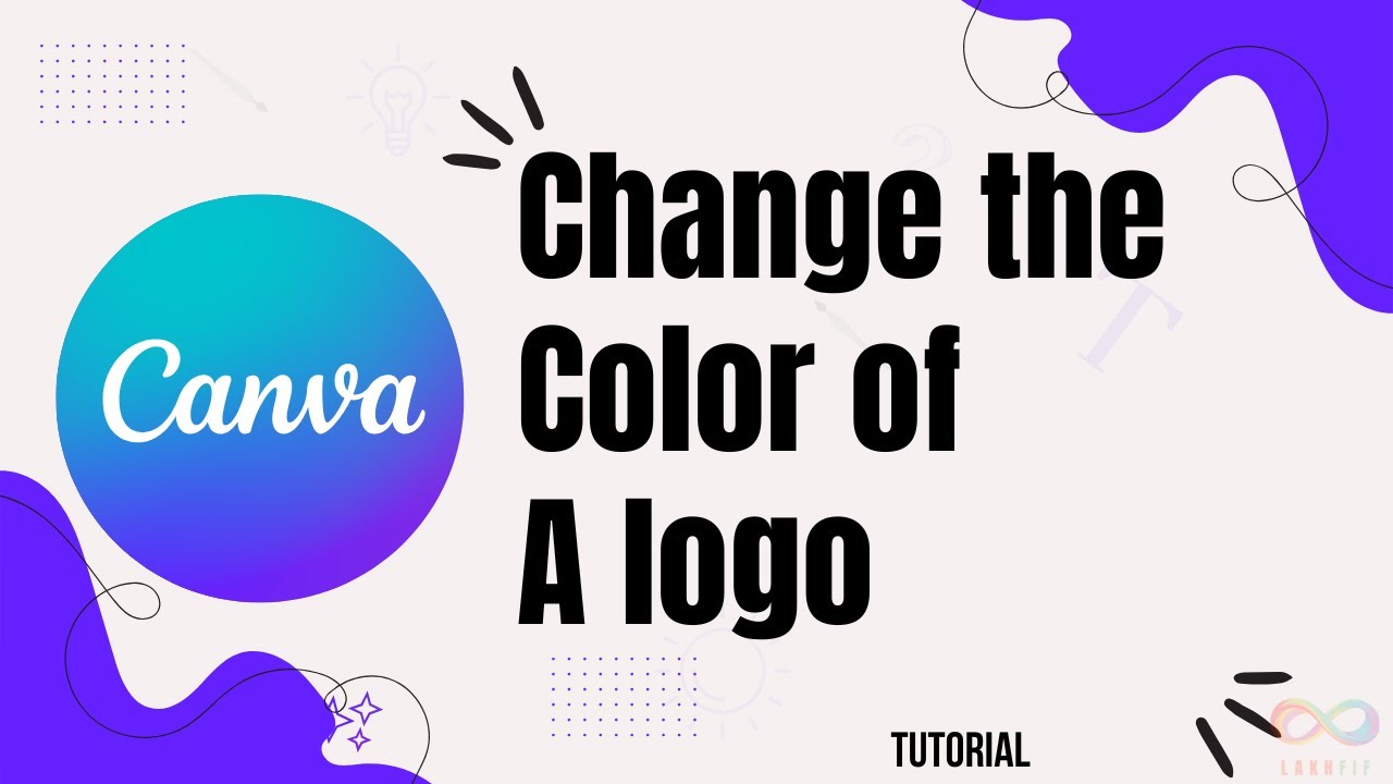How to change the color of a logo in Canva - YouTube