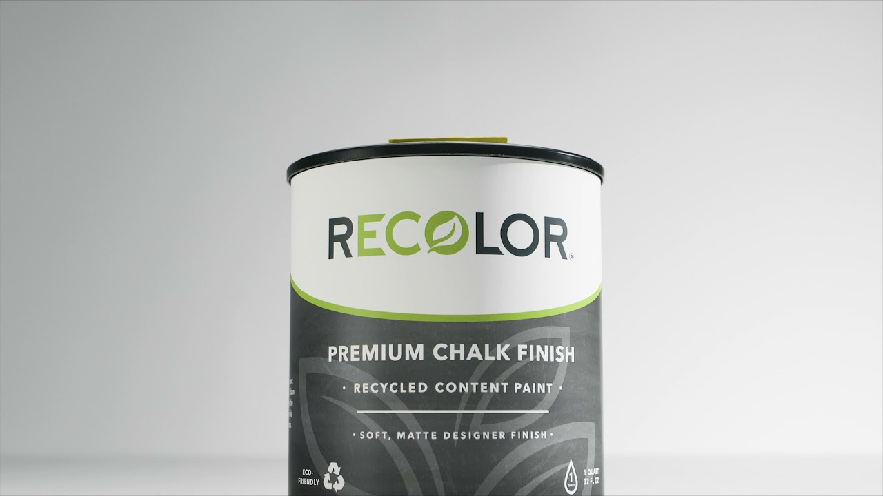 Recolor Premium Recycled Chalk Paint - Recycled Paint is Better - YouTube