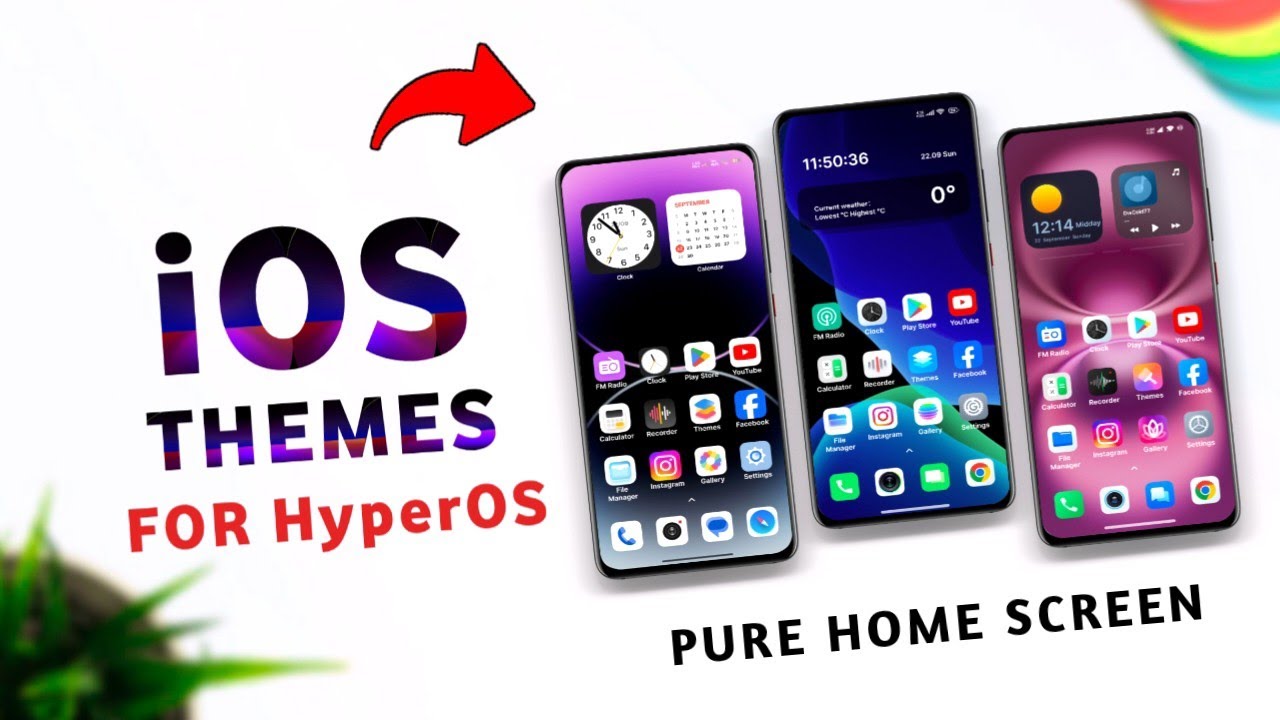 😱😱 3 Best NEW iOS Themes for HyperOS | iOS Themes | ios theme for miui ...