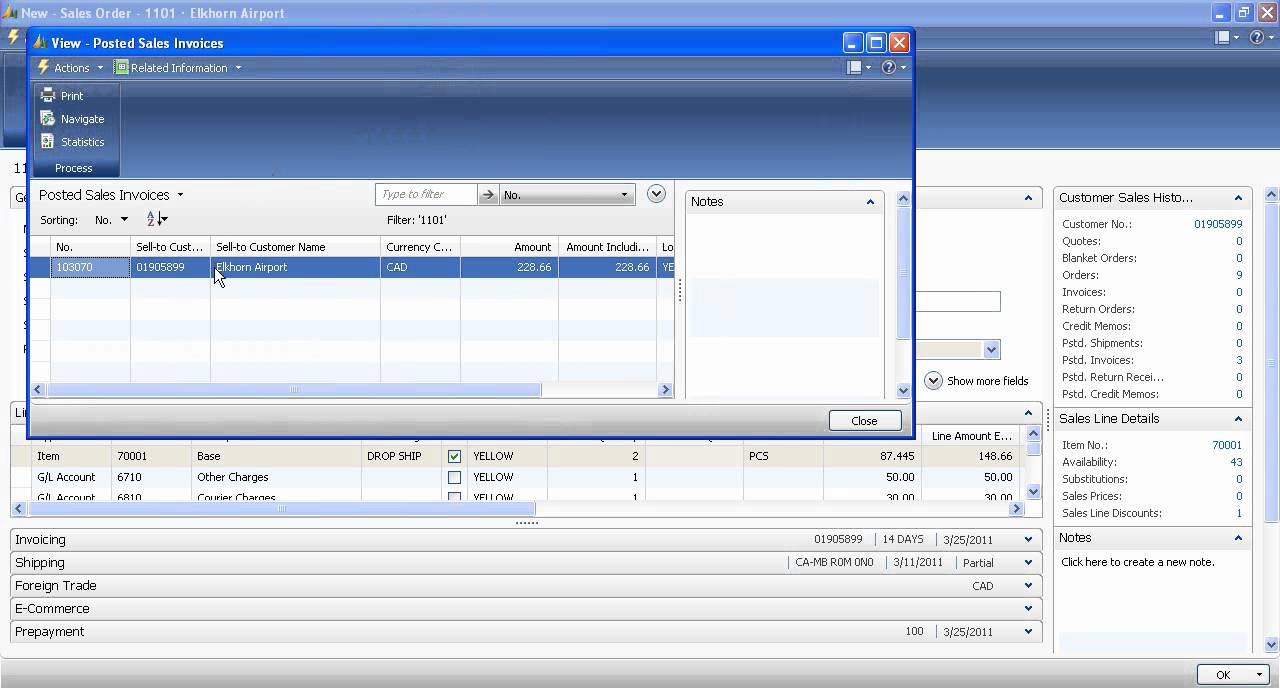 Create Sales Order in NAV - YouTube