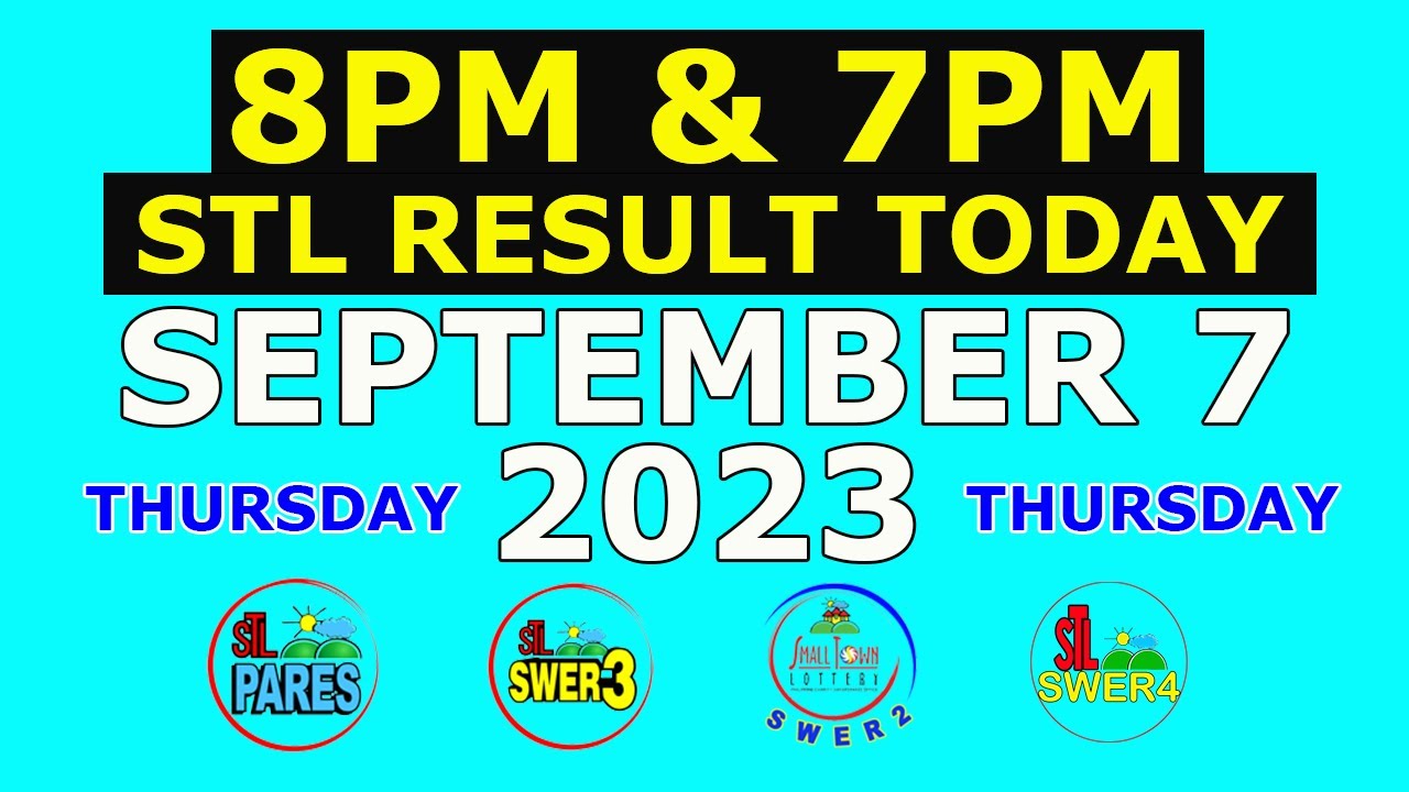 8pm and 7pm STL Result Today September 7 2023 (Thursday) Visayas and ...