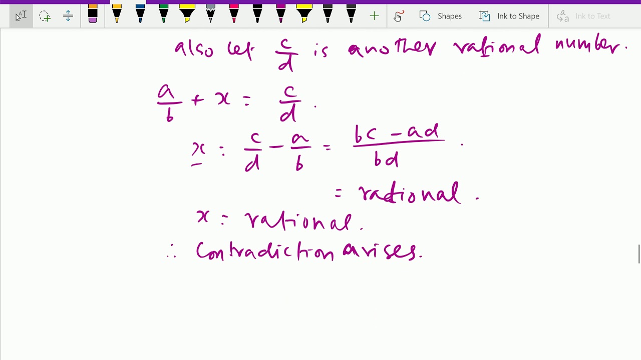 Number system : - ( Irrational numbers ; Solving problems ) - 17. - YouTube