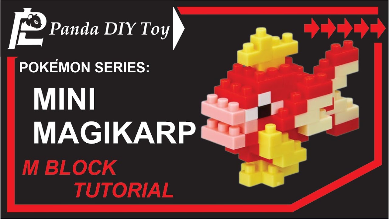 PIX-BRIX #5 BUILD MINI POKEMON 129: MAGIKARP II POKEMON SERIES II DIY ...