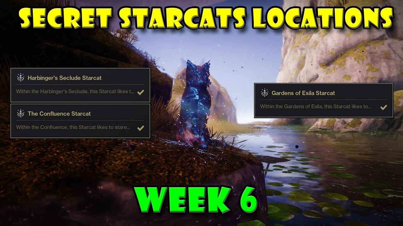 Starcat Locations: Week 6: Gardens, Confluence, & Harbinger's - Destiny ...