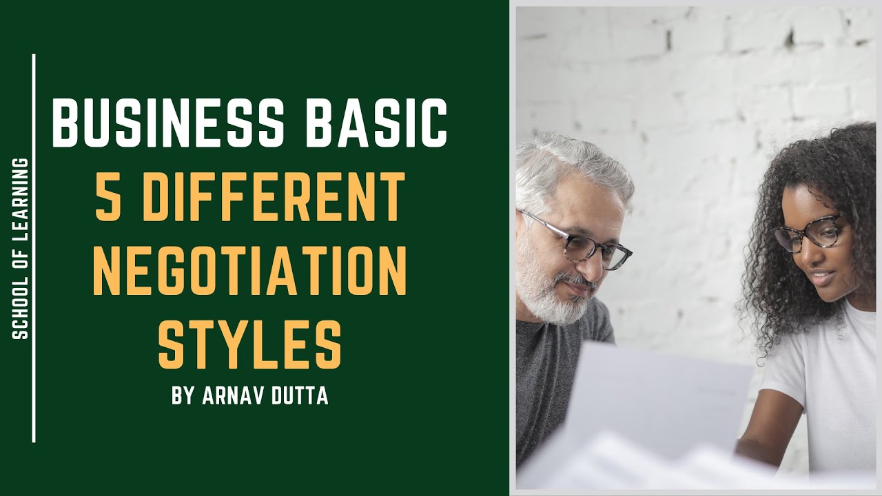 What are the 5 Different Negotiation Styles? - YouTube