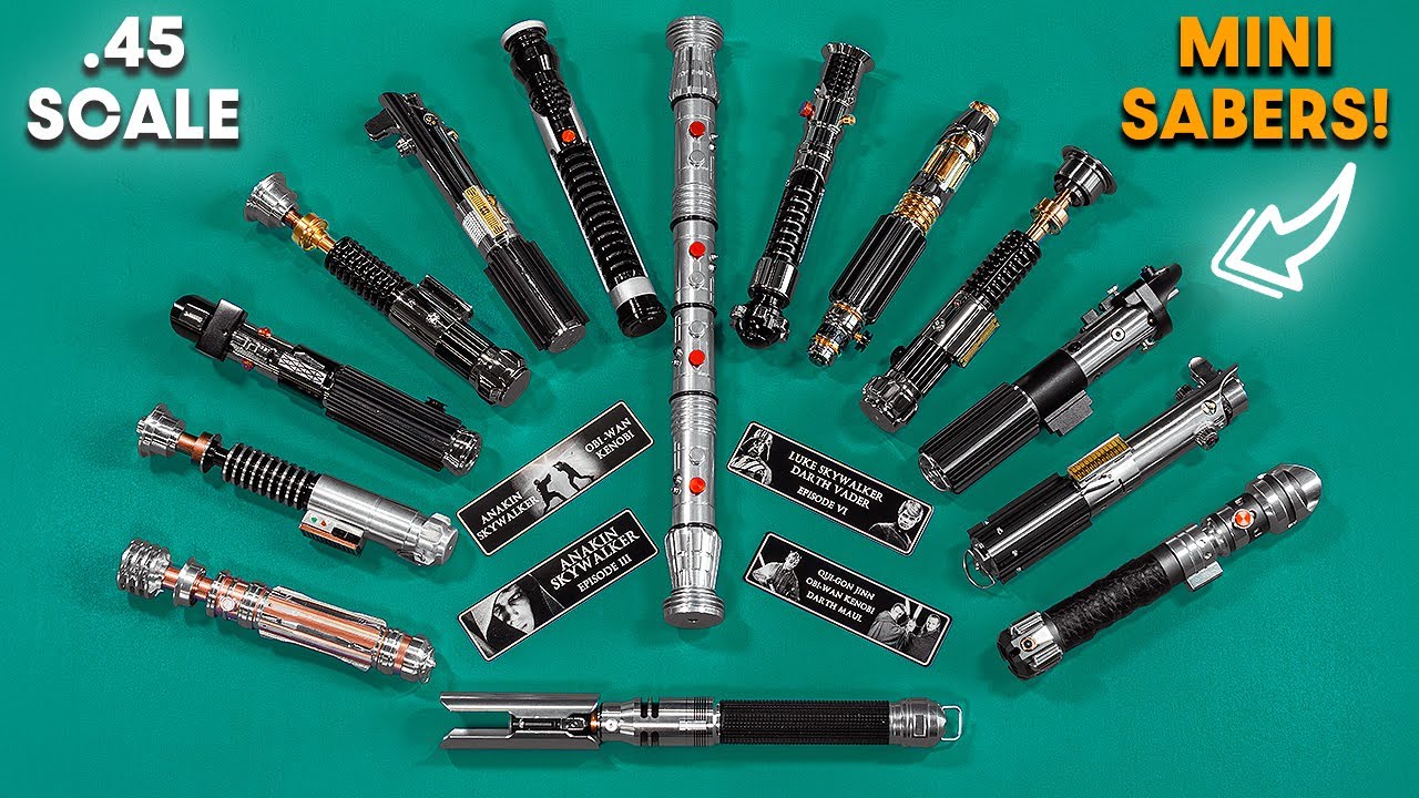 MINI LIGHTSABERS .45 Scale - Korbanth Sabers - YouTube
