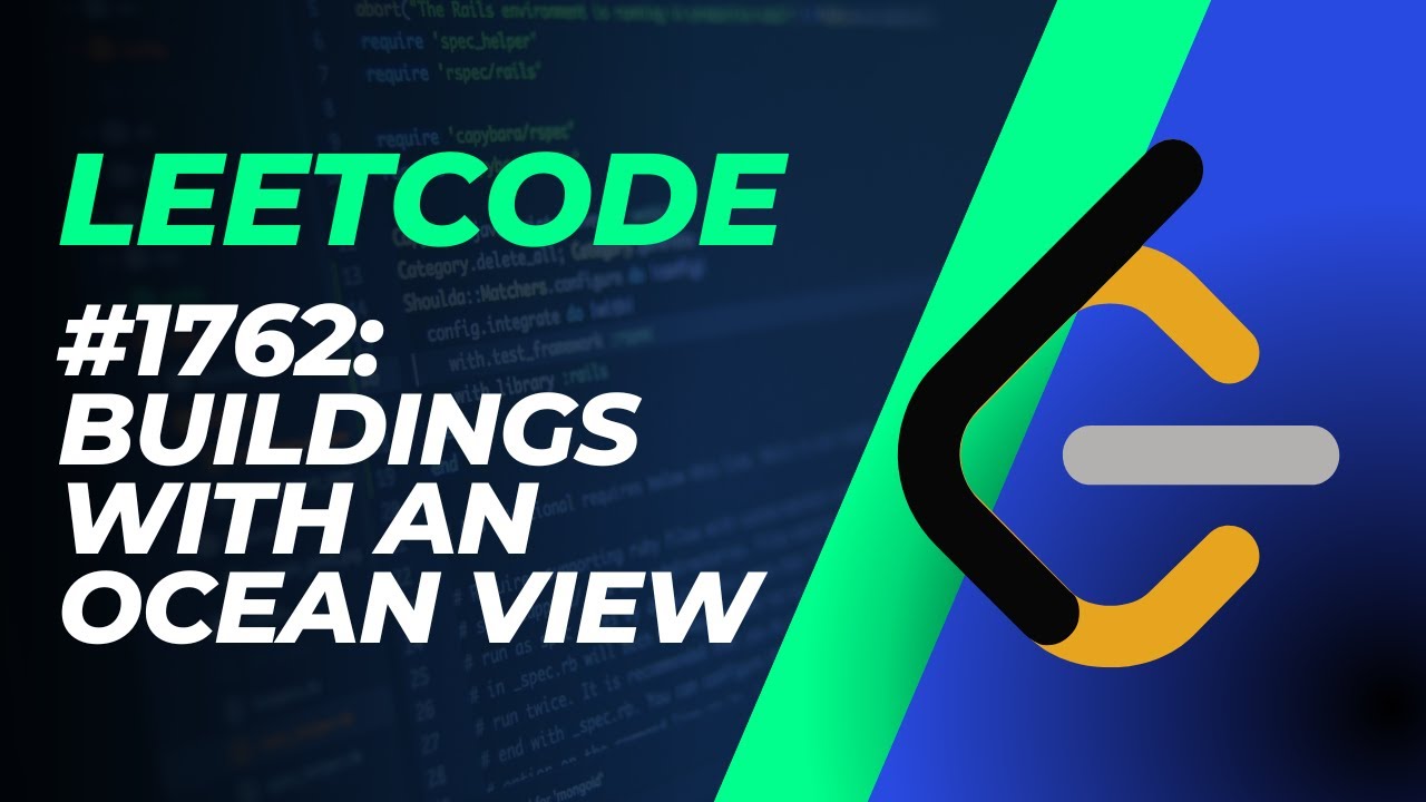Leetcode 1762 Medium Buildings With An Ocean View Python Youtube