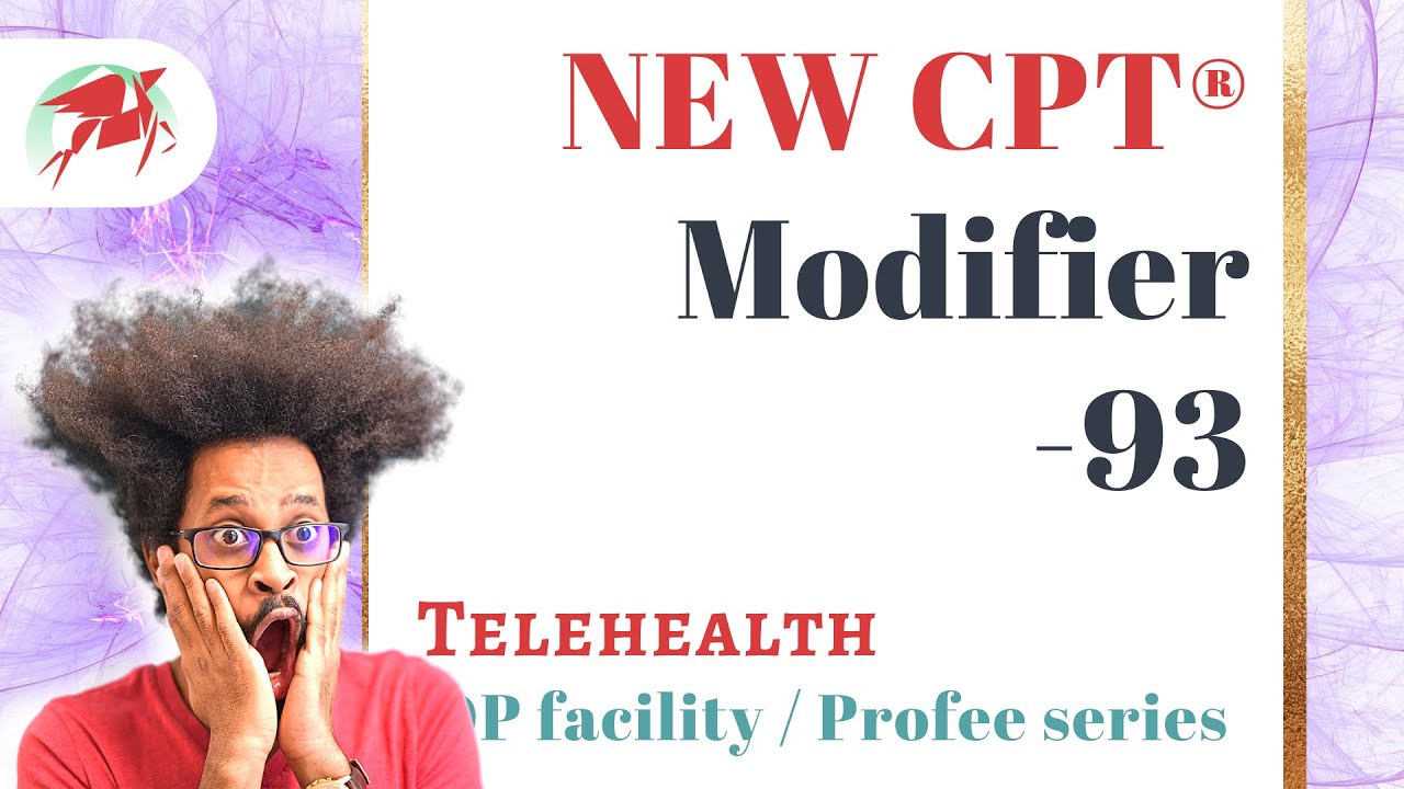 Modifier 93 Audio Only Modifier In Telehealth Coding Appendix T YouTube