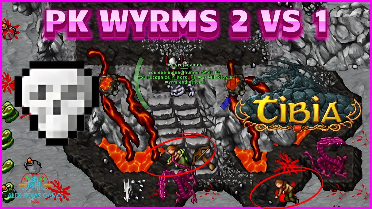 PK WYRMS 2 VS 1 | PVP ÉPICO | TIBIA | VERSIÓN COMPLETA - YouTube