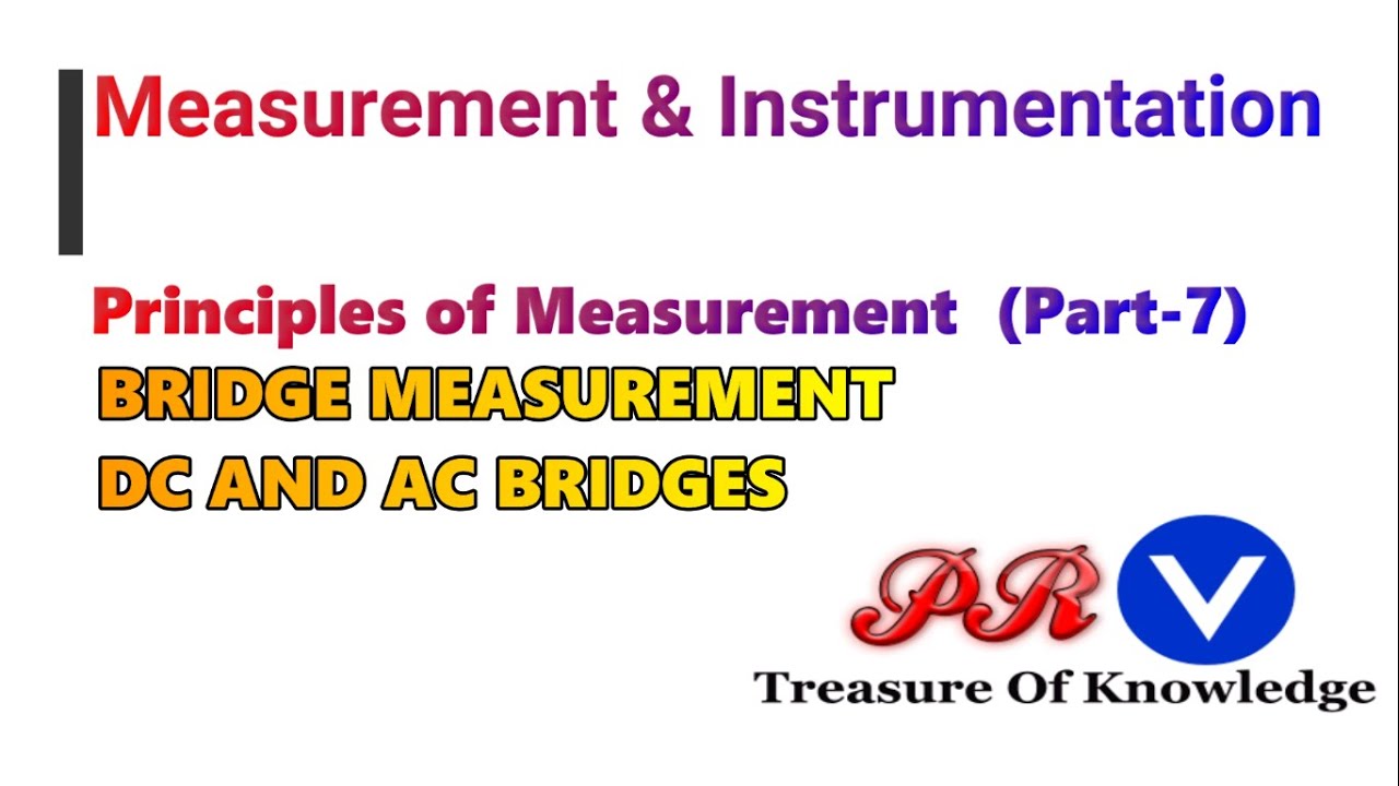 Electronic Instrumentation and Measurement-DC BRIDGES & Resistance ...