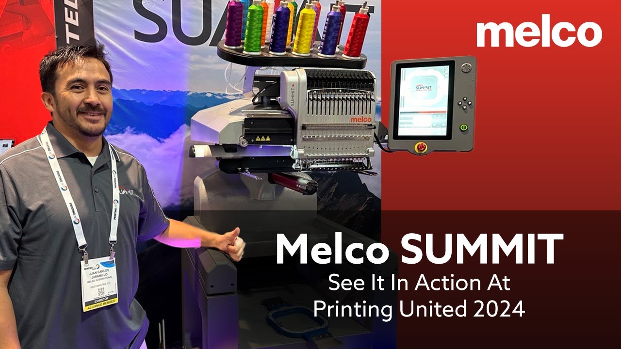 Presentamos la nueva maquina de bordar Melco SUMMIT y EMT16X en español ...