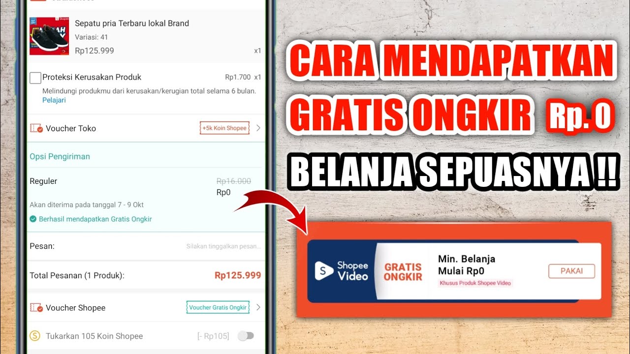 Cara Mendapatkan Voucher Gratis Ongkir Shopee Tanpa Minimal Belanja ...