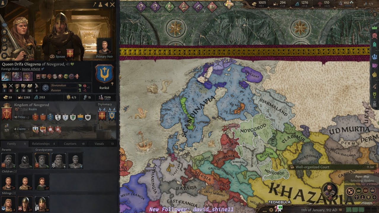 CK3 | Ironman Adventurer to Emperor | 2/12/2025 - YouTube