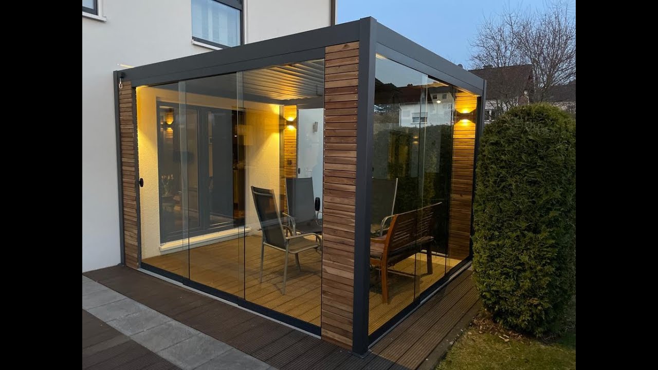 Kaltwintergarten, Wintergarten selber bauen, DIY - YouTube