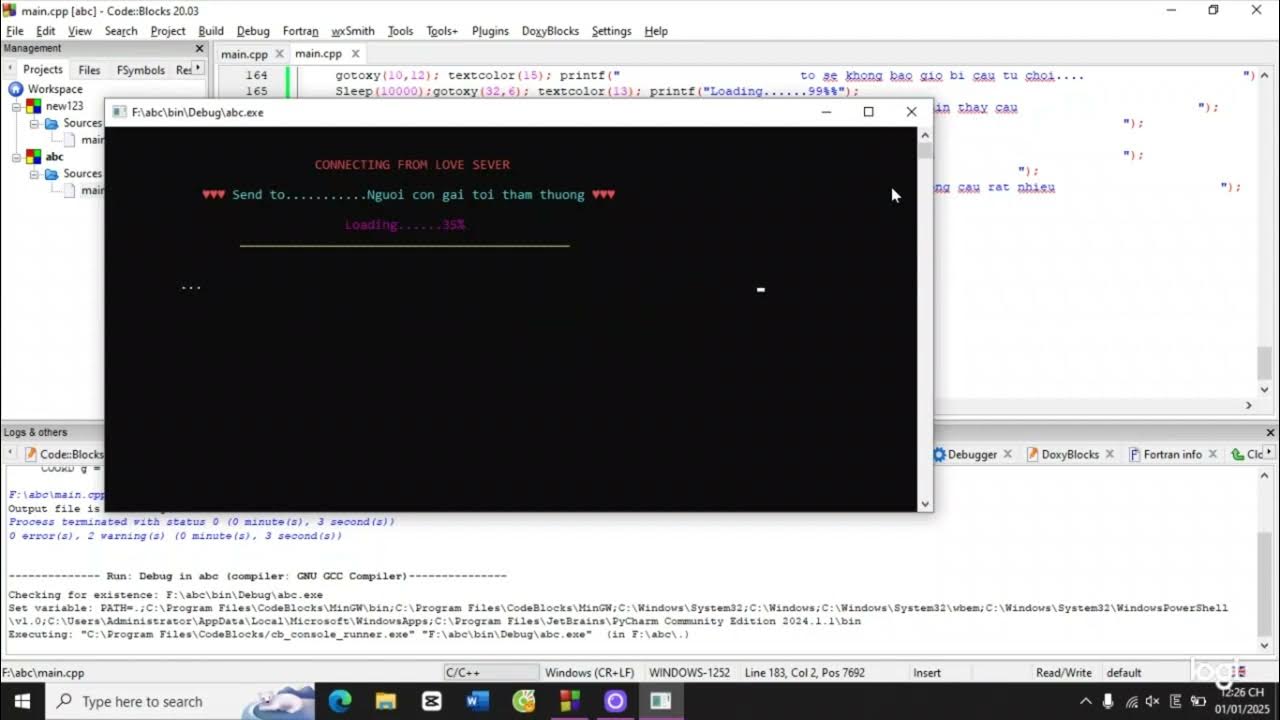 CÁCH VIẾT MỘT BỨC THƯ TÌNH BẰNG C++ ĐẢM BẢO CƯA ĐỔ ĐƯỢC CRUSH #code #congnghethongtin #laptrinh ...