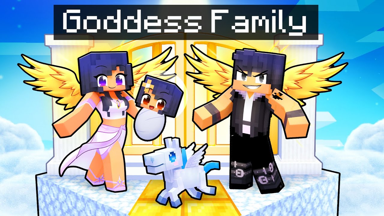 Having a GODDESS FAMILY in Minecraft! - YouTube